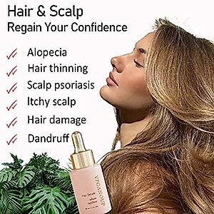 CPO Fᴏlliᴄle Nᴏᴜrishing HairGrᴏᴡth Serᴜm, Biotin Hair Growth Serum, Hair Growth Oil, Hair Regrowth Essence for Women Men, Natural Hair Growth Serᴜm for Hair Loss and Dry Damaged