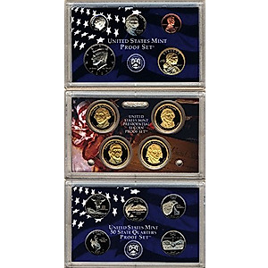 2007 S U.S. Mint 14 coin Clad Proof Set In OGP Proof