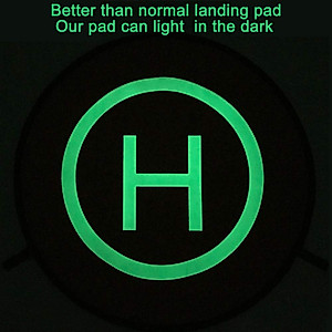 Drone Landing Pad Waterproof 75cm/30'' Universal Landing Pad Accessories Fast-fold Double Sided Quadcopter Landing Pad for RC Drones Helicopter PVB Drones DJI Mavic Pro Spark