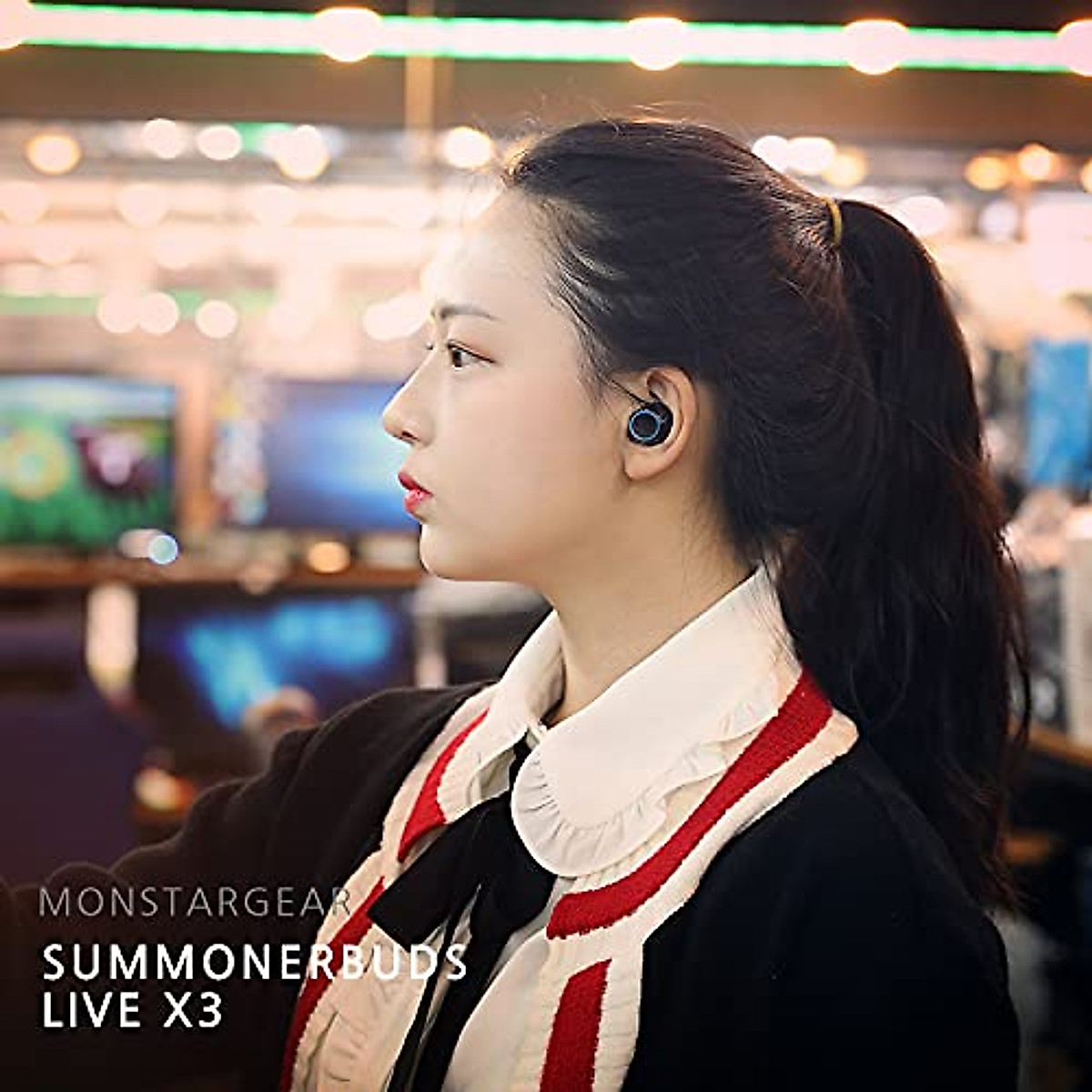 Summoner Buds Live X3 Bluetooth 5.0 True Wireless Earbuds IPX5 Waterproof, in-Ear Earphones with Microphone