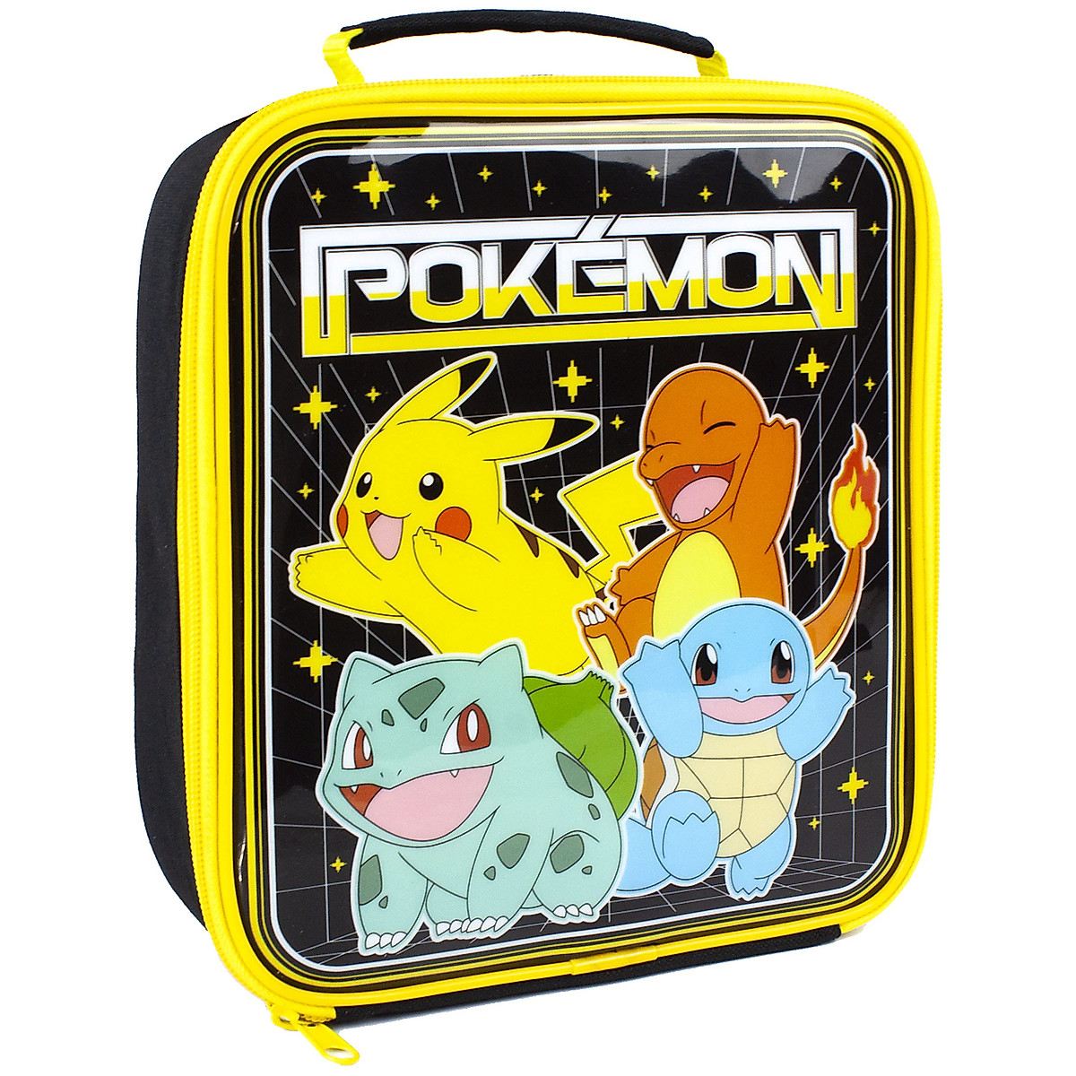 Pokemon Lunch Bag 5 Piece (Food Bag Water Bottle 3 Snack Pots) One Size