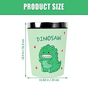 Cabilock Dinosaur Trash Can for Boys Bedroom Garbage Can Wastebasket Waste Garbage Bin Trash Container for Kids Room Bathroom Kitchen