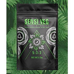 Sensi Veg Premium & Grow Fertilizer, Craft Organic Dry Fertilizer/Soil Amend/Enhance Growth/Achieve Optimal Plant Vigor,Vegetative Growth/Root Structure/NPK Garden Nutrient/All Plants