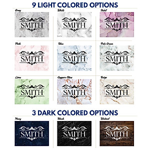 Personalized Kitchen Signs for Couples - 12 Marble Colors, 11x15 in - Glass Cutting Board - Wedding and Anniversary