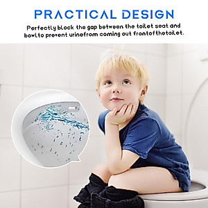 HealthSTEC 4 Pack Pee Guards for Toilet Seats Toilet Seat Splash Guards for Adults Around Toilet Floor Protector to Keeps Toilet Clean Durable and Easy-to-Install (Green)