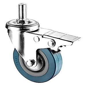 Casters Swivel casters Heavy Duty 4 Pack 75mm Swivel Castor with Brake Trolley Casters Wheels for Furniture Swivel Caster Rollers casters Workbench