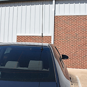 Tram 1191 50-Watt Pretuned Dual-Band 144 MHz to 148 MHz VHF/440 MHz to 450 MHz UHF Amateur Radio Antenna Kit with Glass Mount and Cable