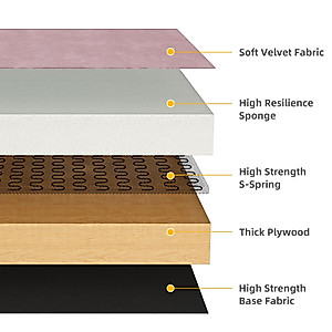 YITAHOME Modular Sectional Sofa for Small Space, Flexible Combination Convetible Couch with Ottoman, Modern Velvet Fabric Loveseat for Apartment Sleeping Room Living Room, Pink