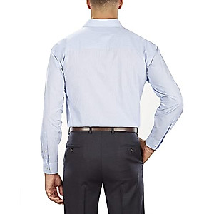Unlisted by Kenneth Cole mens Regular Fit Checks and Stripes (Patterned) Dress Shirt, Blue, 18 -18.5 Neck 36 -37 Sleeve XX-Large US