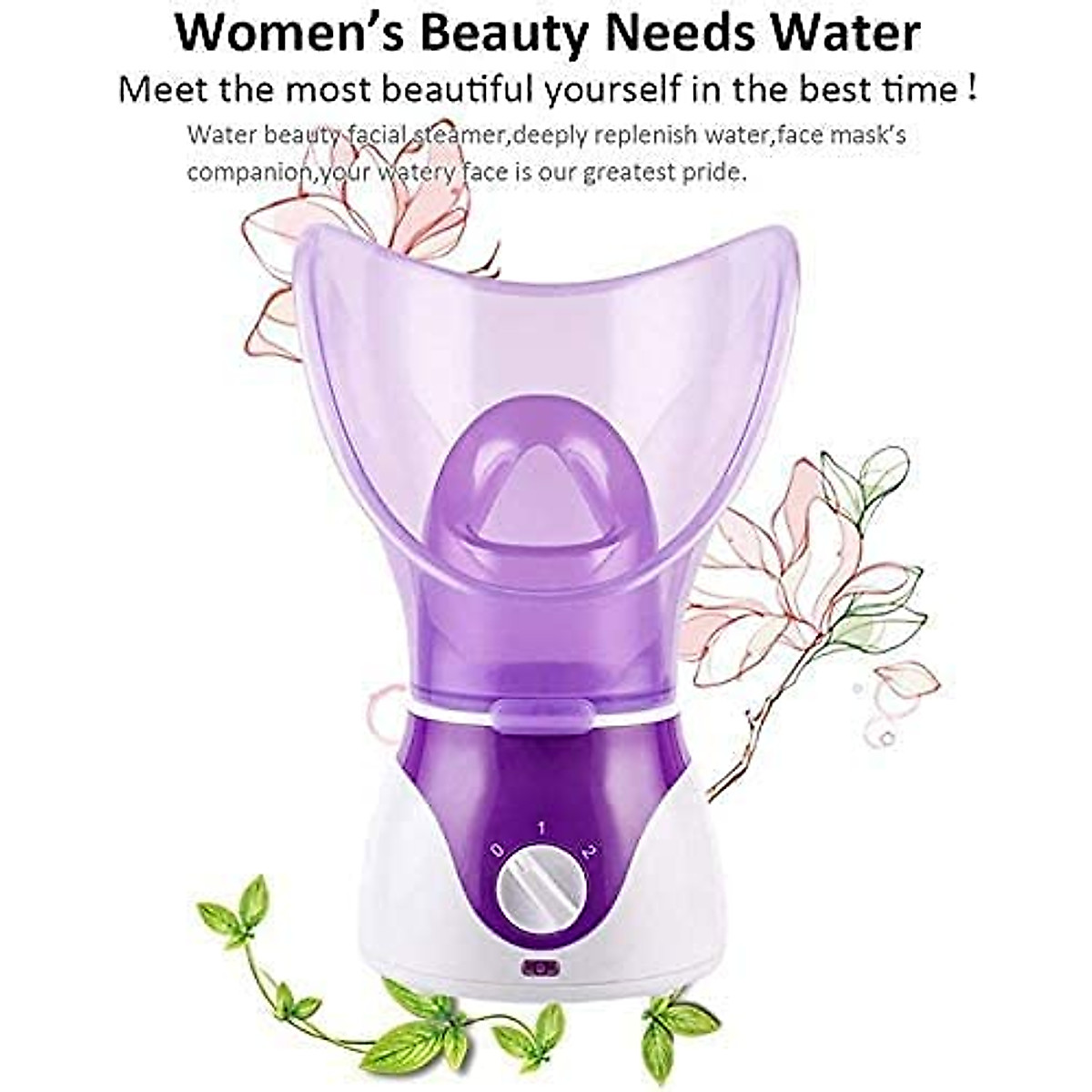 Facial Steamer,Nano Ionic Face Steamer for Home Facial,Face Sauna Spa Sinuses Moisturizing Cleansing Pores for for Women Moisturizing Home SPA