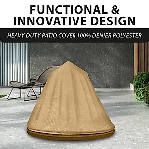 Patio Water Fountain Outdoor – Large Outdoor Fountain Cover - Heavy Duty Furniture 30x30x48 Inches Waterfall Fountain Cover