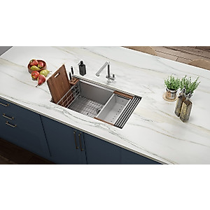 Ruvati Multi-function Workstation Organizer and Caddy with Soap Dispenser and Knife Block - RVA1580