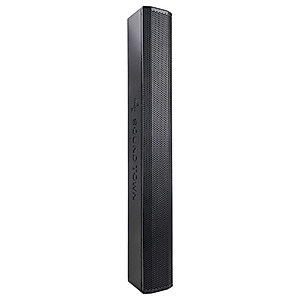 Sound Town Passive Wall-Mount Column Mini Line Array Speaker with 8 x 5” Woofers, Black for Live Event, Church, Conference, Lounge (CARPO-V10B)