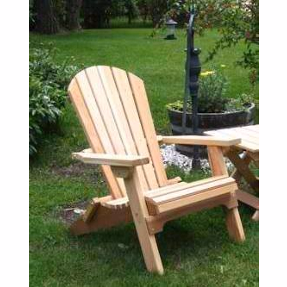Kilmer Creek Folding Natural Cedar Adirondack Chair, Amish Crafted