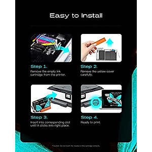 iNKPAD 564XL Ink Cartridges Replacement for Original HP 564 XL Combo Pack - Compatible for Photosmart 5520 6520 7510 7520 DeskJet 3520 Premium C309A C410A Printer (2BK/C/M/Y-5 Pack)