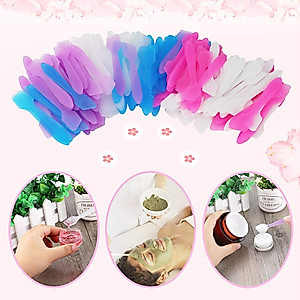 150 Pack MINI Makeup Spatulas, Reusable Cream Tip Spatulas Frosted Cosmetic Spatulas Scoops by Accmor