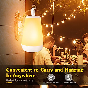 WIND STAR Baby Night Light for Kids, Nursery Night Lamp for Breastfeeding Rechargeable Bedside Touch Lamp/Warm White Mode&13 Color Changing Multicolor Lights for Bedroom Bedside,Living Room,Party