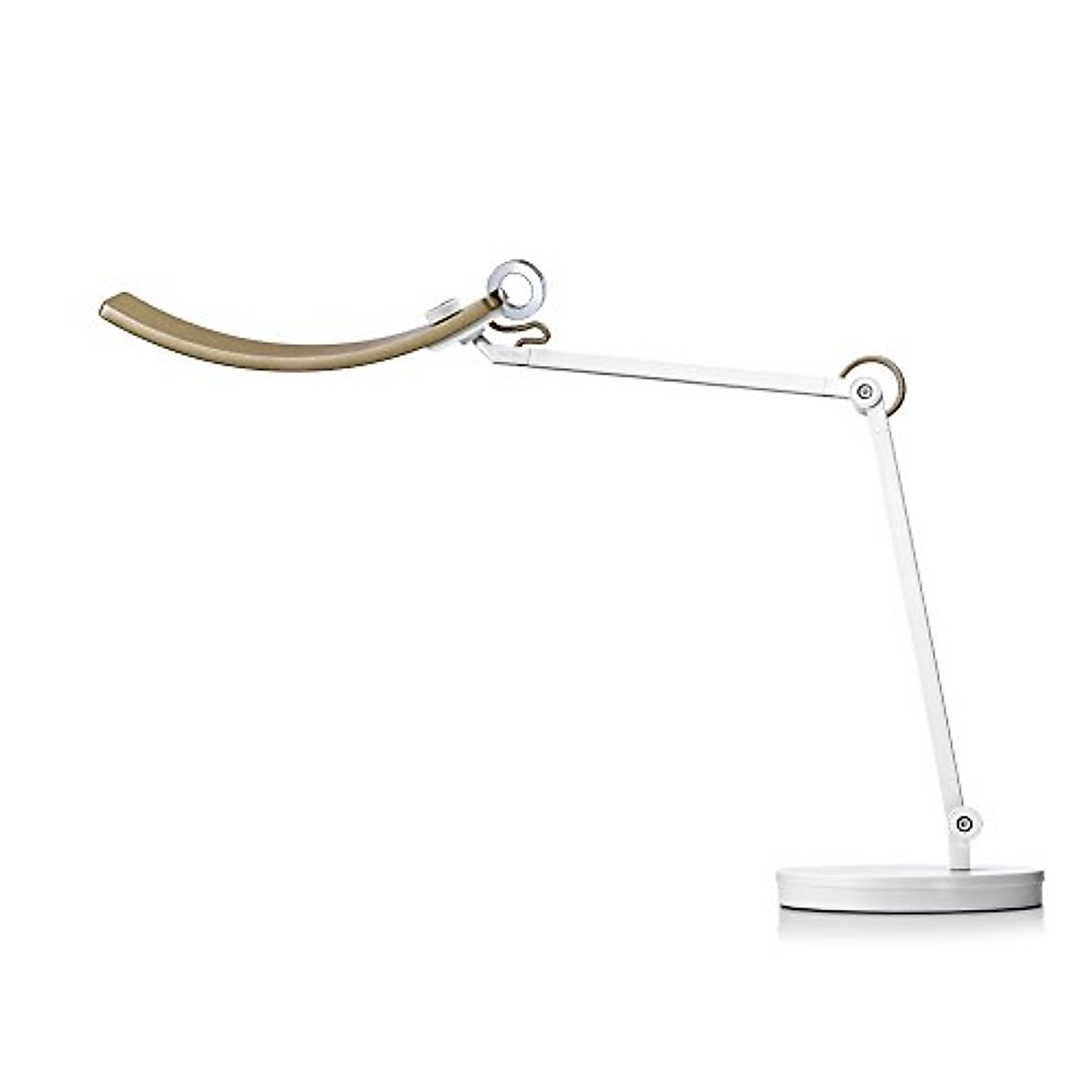 BenQ eReading LED Desk Lamp/ Task Lamp/ Swing Arm Lamp: Eye-Care, Auto-Dimming, CRI 95, 13 Color Temperatures, 35” Wide Illumination for Home Office, Bedroom, Living Room (Gold)