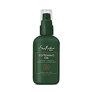 SheaMoisture Men Shaving Oil For Smooth Skin and Maximum Glide Pre-Shave Softening Oil Dermatologist-Tested Skin Care Proven to Prevent Razor Bumps 3.2 oz
