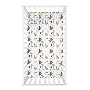 Trend Lab Mountain Baby 3 Piece Crib Bedding Set, Includes Nursery Quilt, Fitted Crib Sheet and Crib Skirt