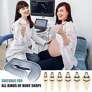 RIJINHONGMU Pregnancy Pillows, U-Shape Full Body Pillow – Grey
