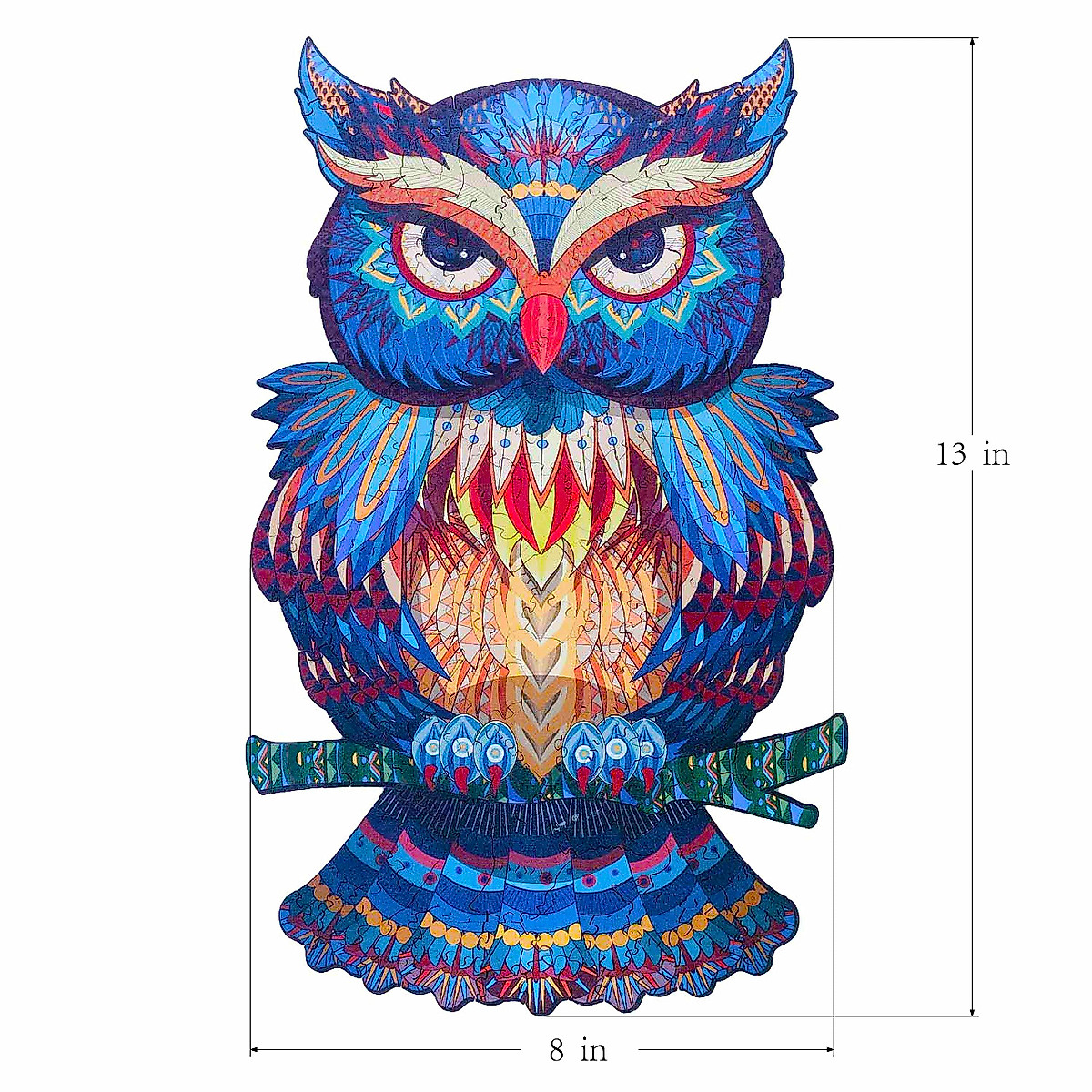 Owl Puzzle Jigsaw Puzzles – Unique Wooden Puzzles for Adults and Children – Coolest Adult Puzzles Perfect for Family – Wooden Puzzles for Toddlers – 210 Piece Custom Puzzle for Kids and Adults
