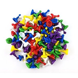 Honbay 120pcs Multi-Color Pawns Pieces for Board Games, Tabletop Markers Component