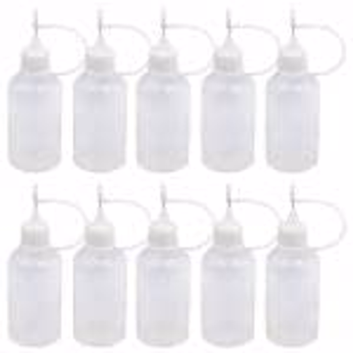 Needle Tip Glue Bottles, Empty Dropper Plastic Bottles Needle Tip Squeezable Liquid Bottle, Refillable Squeeze Tip Applicator(50ml)