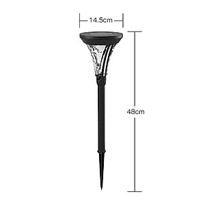 ZHUANYIYI Outdoor Solar Ground Plug Landscape Lights, Garden Lawn Waterproof Lights, Home Garden Pavement Decorative Lights