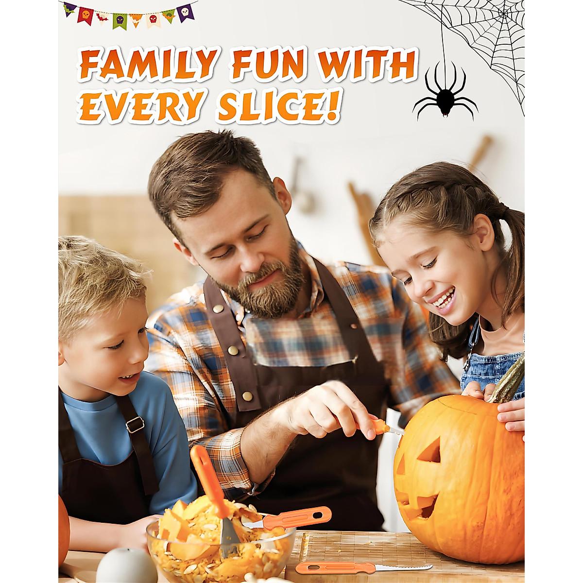 Halloween Pumpkin Carving Tools Kit: Professional Heavy Duty Pumpkin Carving Tools Set Kids Adult Jack O Lantern Pumpkin Carving Kit with Stencils, Halloween Pumpkin Decorating Carver Kit Party Favors