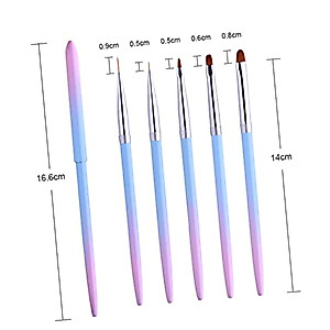 FRCOLOR 1Pc Nail Brush Pen nail painting pens nail liner brush nail brush acrylic brochas para uñas acrilicas gel nail brush nail pull pen girls nail art nail art tool Nail Pen Qiu Ju mix