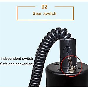 LINKANRUO Food Heat Lamp, 60-180cm Retractable Catering, Restaurant Pendant Ceiling Lights for Keep Steak Pizza Warm, Kitchen Buffet Insulation Equipment, 2pcs 27mm Lamps