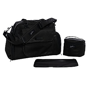 JuJuBe Be Pumped Insulated Breast Pump Bag, Onyx Collection - Black Out