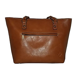 Patricia Nash Veg Tan Alessano Leather Tote - Tan