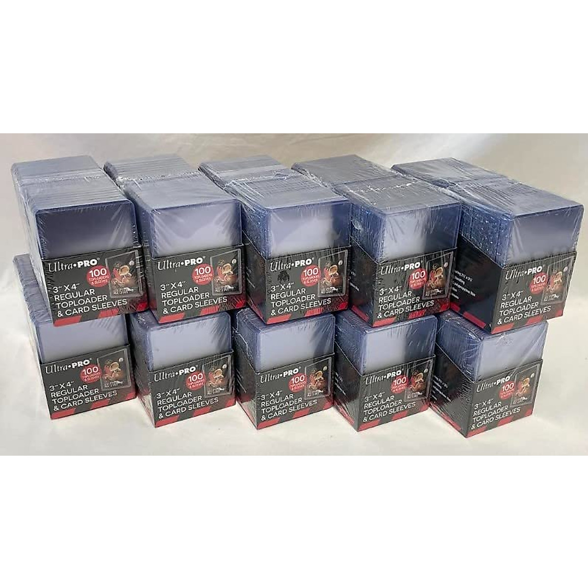 1000 Ultra Pro 3x4" Regular Toploaders & Poly Card Sleeves Holder Case 83648