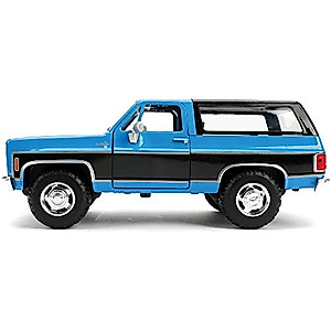 Jada Toys Just Trucks 1:24 1980 Chevrolet Blazer K5 Die-cast Car Blue/Black, Toys for Kids and Adults