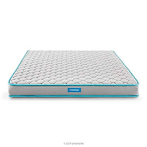 Linenspa 6 Inch Innerspring Twin Mattress with Foam Layer - Firm Feel - CertiPUR-US Certified - Mattress in a Box