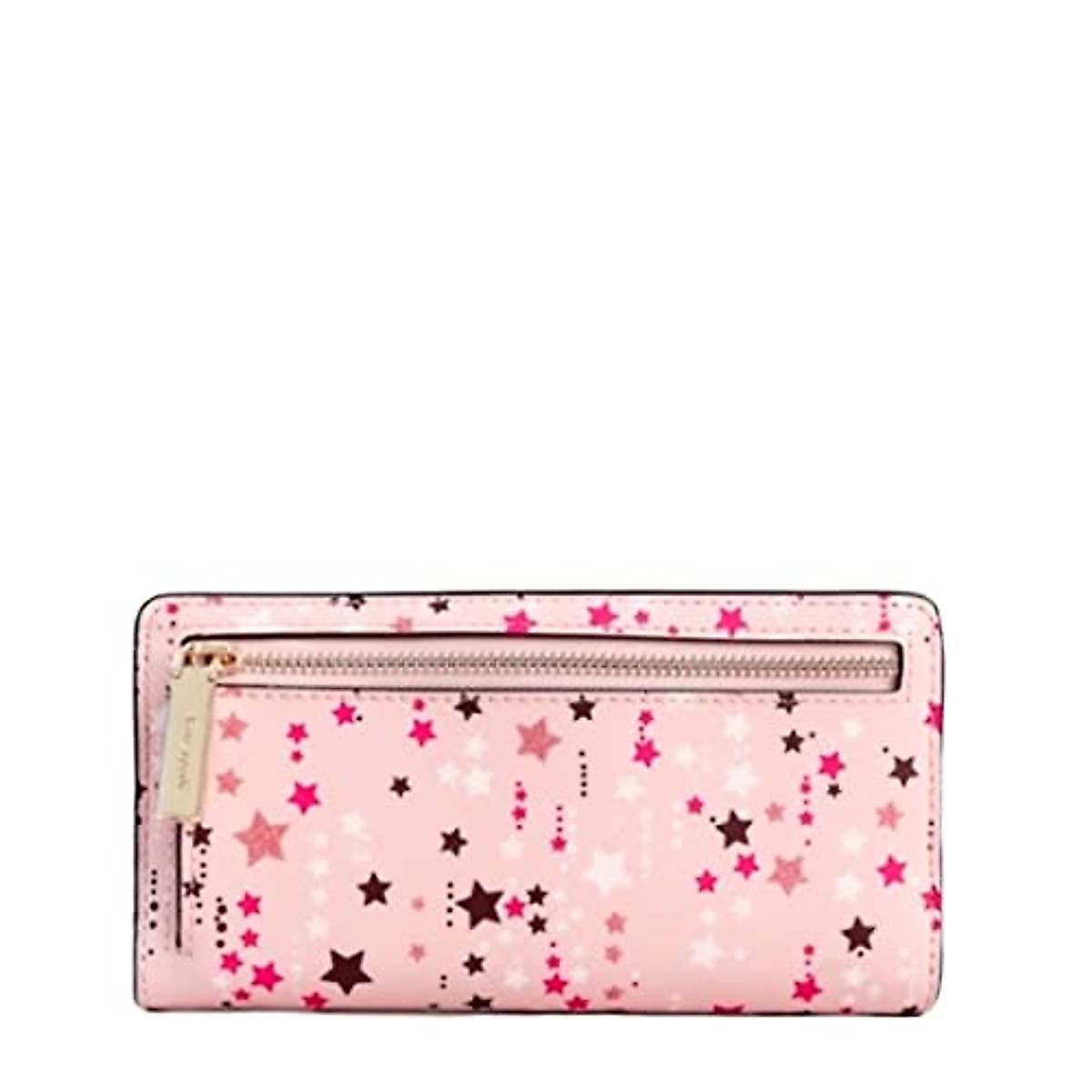 Kate Spade Staci Twinkle Printed Large Slim Bifold Wallet in Pink Multi
