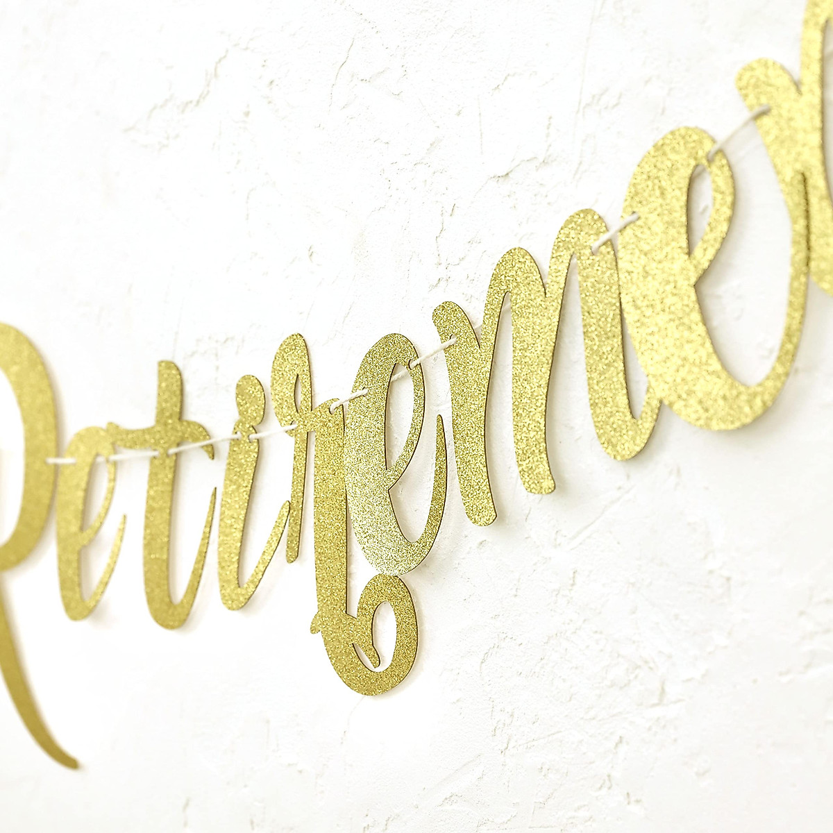 Happy Retirement Banner - Retirement Party Decorations,retirement Banner,happy Retirement Sign,glitter Banner Retirement Decor,office Work Party