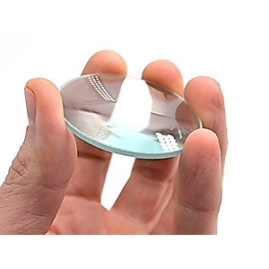 Round Double Convex High Optical Purity Glass Lens - 2" (50mm) Diameter - 150mm Focal Length - 5.5mm Thick Approx. - Eisco Labs