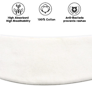 Tummy Liners for Sweat Rash -Brushed Cotton on Both Sides- Plus Size Under Belly Sweat Liners Belly Pad Belly Band for Skin Rash – 3PCS (XX-Large)