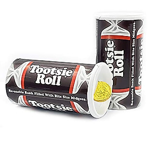 Tootsie Bank With Tootsie Rolls, Peanut-Free, Gluten-Free, Kosher Certified, Individually Wrapped, 4oz (Single)