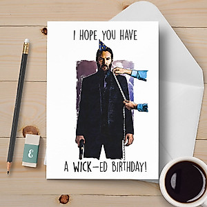 A Wicked Birthday Card | Badass Birthday Card for Boyfriend | Husband | Blank Card