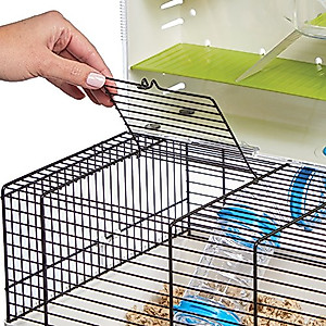 Hamster Cage | Awesome Arcade Hamster Home (White) | 18.11 x 11.61 x 21.26 Inch