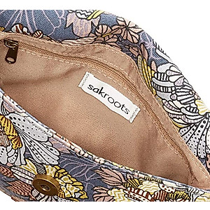 Sakroots Pacific Mini Crossbody (Grey Treehouse)