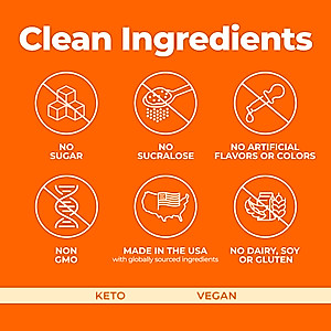 Pureboost Clean Energy Drink Mix + Immune System Support. Sugar-Free Energy with B12, Multivitamins, Antioxidants, Electrolytes (Citrus Sunrise, 30 Count)