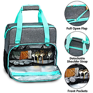 BAGSPRITE Coffee Maker Travel Bag For Keurig K-Slim, Keurig Coffee Maker, Single Serve Coffee Brewer Carrying Case, Portable Keurig Travel Coffee Maker Bag (Full Open Design Patent Pending)