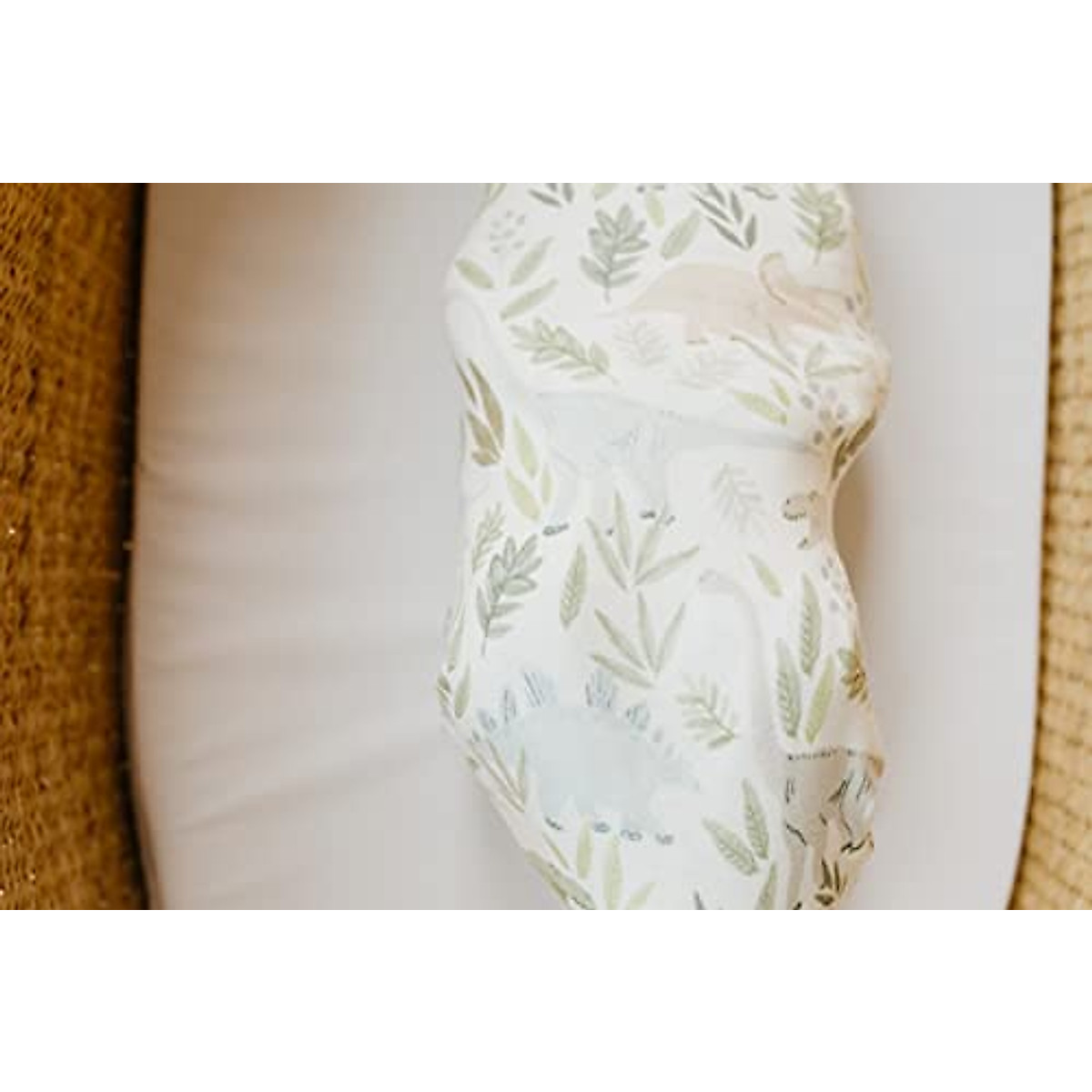 Large Premium Knit Baby Swaddle Receiving Blanket"Rex" by Copper Pearl