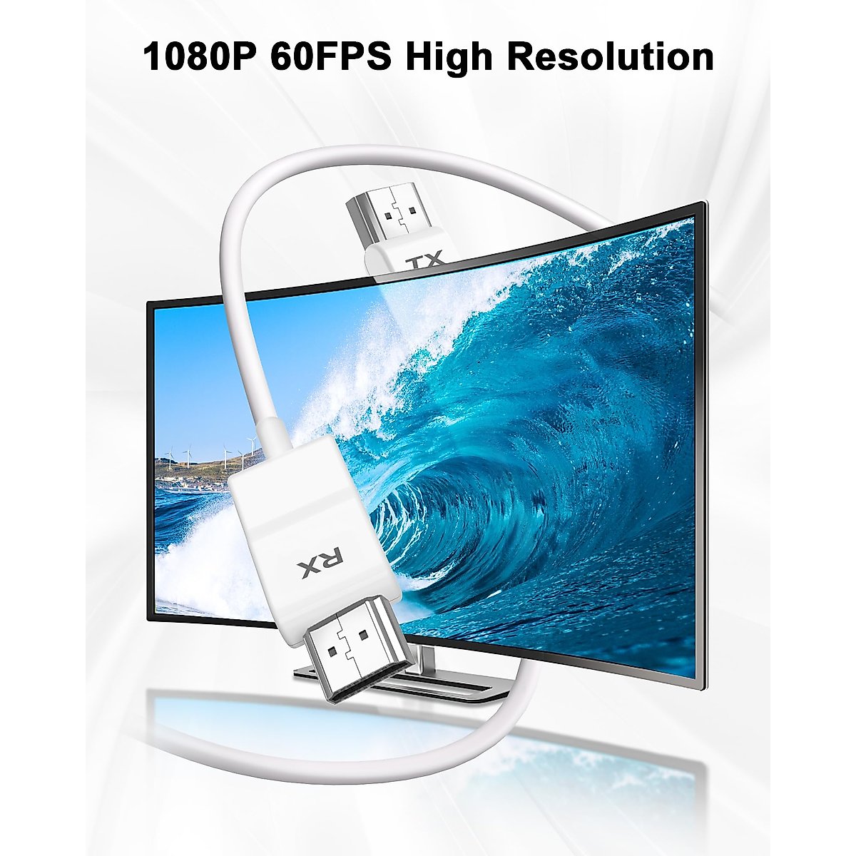 Wireless HDMI Transmitter and Receiver, avedio Links 1080P Wireless HDMI Extender Kit, 131FT Portable HDMI Display Adapter for Streaming Video/Audio from Laptop, PC to HDTV/Projector