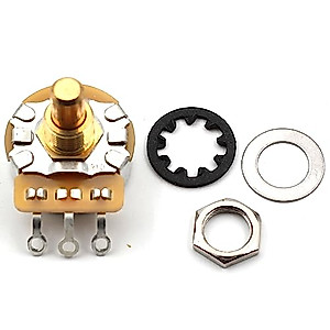 CTS 250k Pots for Guitars, Basses, Solid Shaft, 450g, The Art of Tone 10% Audio taper guitar Potentiometers, 2x (Pair)